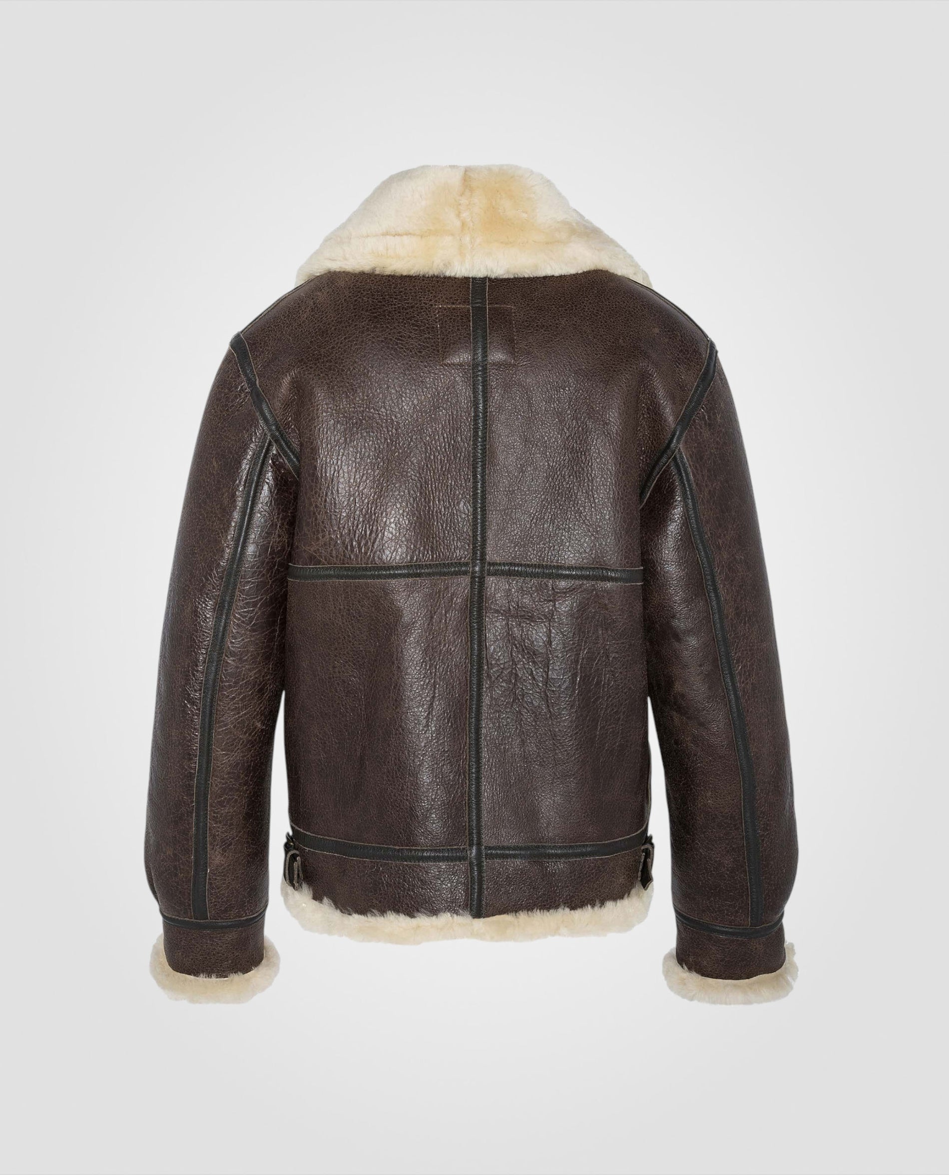 Blouson bombardier B-3 marron mythique USA, cuir de mouton - 257S ...