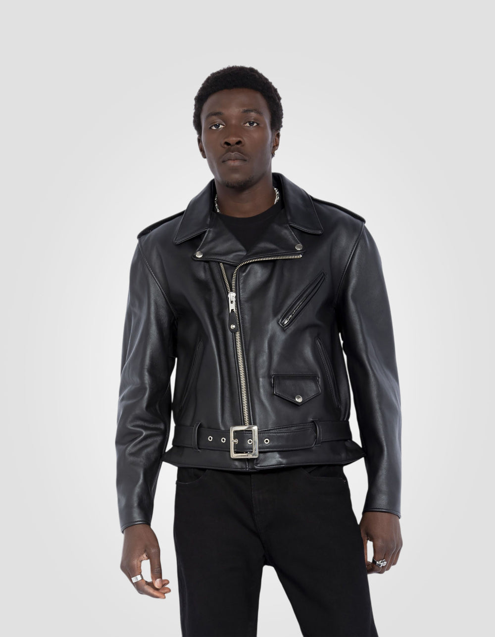 Black perfecto® jacket legendary Star USA, cowhide - 613 | Schott NYC®